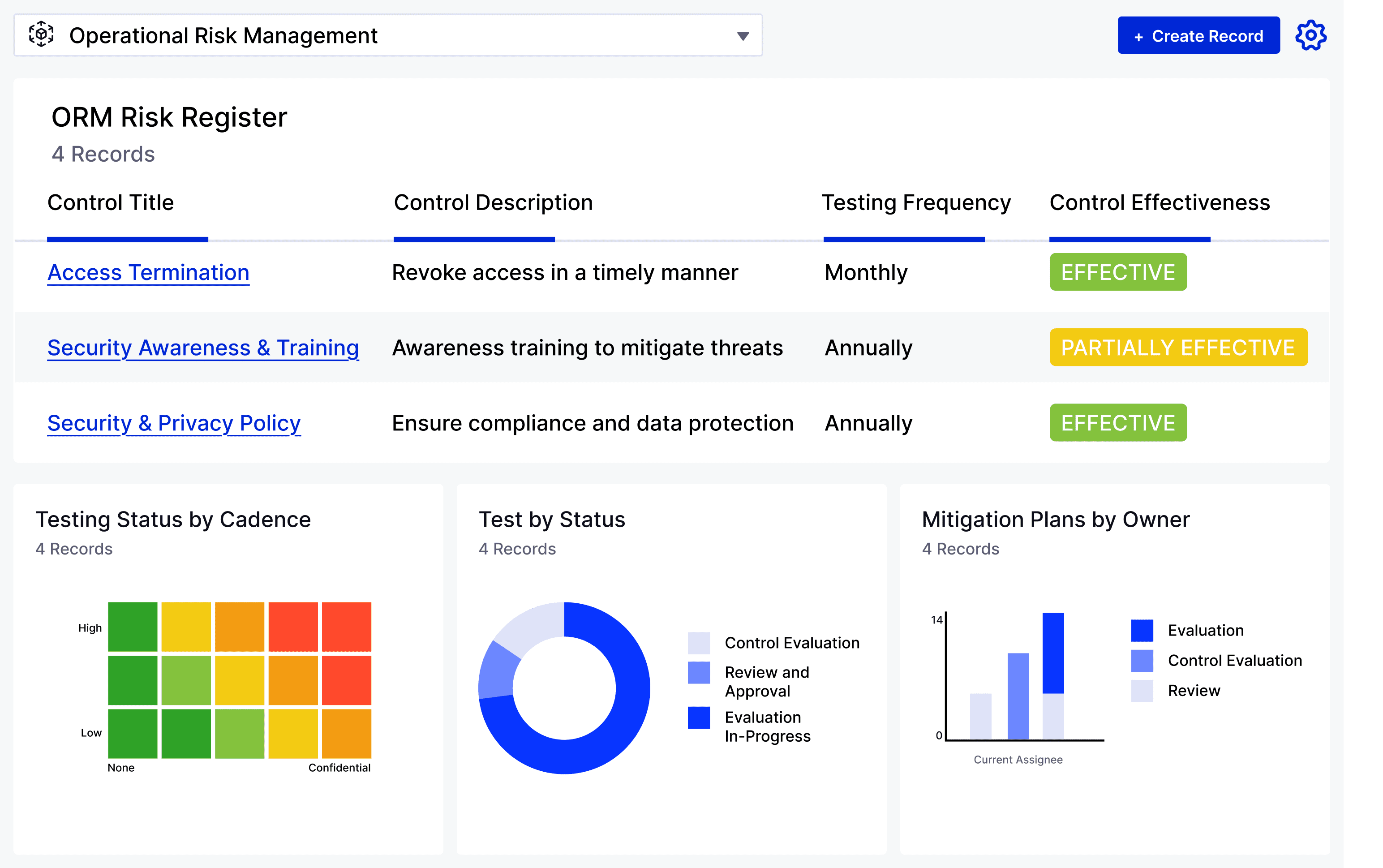 Operational Risk Management Application | LogicGate Risk Cloud